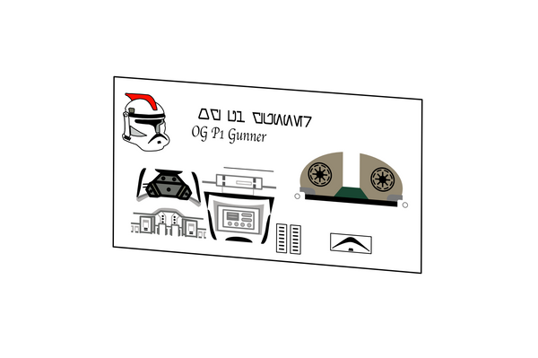 OGP1 CLONE GUNNER DECAL – FL Bricks Customs