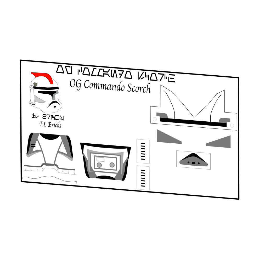 OG COMMANDO SCORCH DECAL – FL Bricks Customs